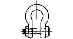 ANCHOR SHACKLE SAFETY BOLT 25x28x43mm 8,5 ton + cert., Price for 1, IM ...