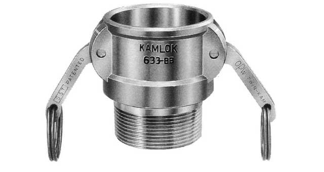 CAM & GROOVE FEMALE ADAPTER PART B 3" SS BSP MALE , Price per PIECE ...